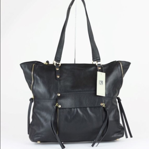 Kooba | Bags | Authentic Kooba Black Genuine Leather Tote | Poshmark